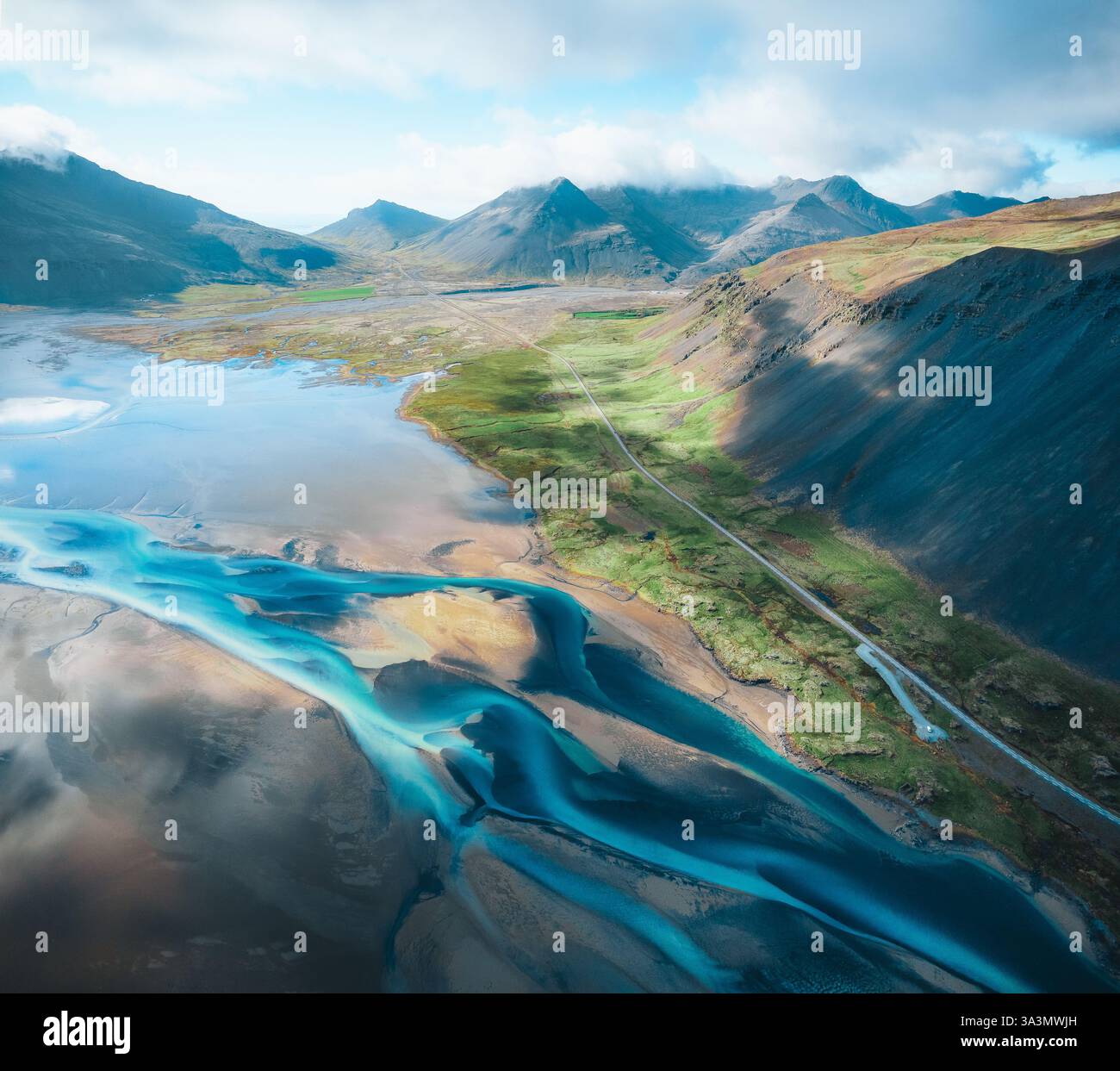Mesmerizing Aerial View of Iceland’s Braided Rivers – A Natural ...