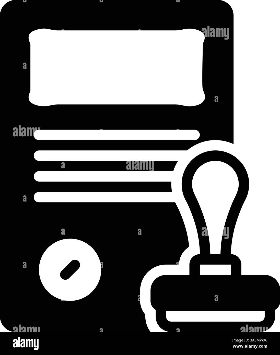 Icon for stamp document, stamp Stock Vector Image & Art - Alamy