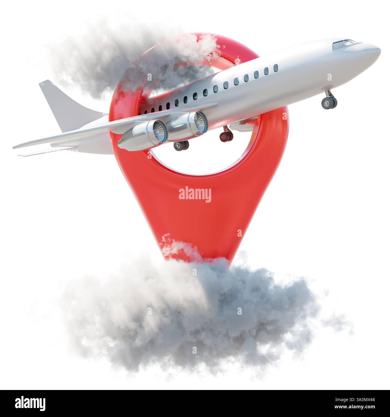 Travel by plane, airplane routes and destinations, Aircraft and map ...