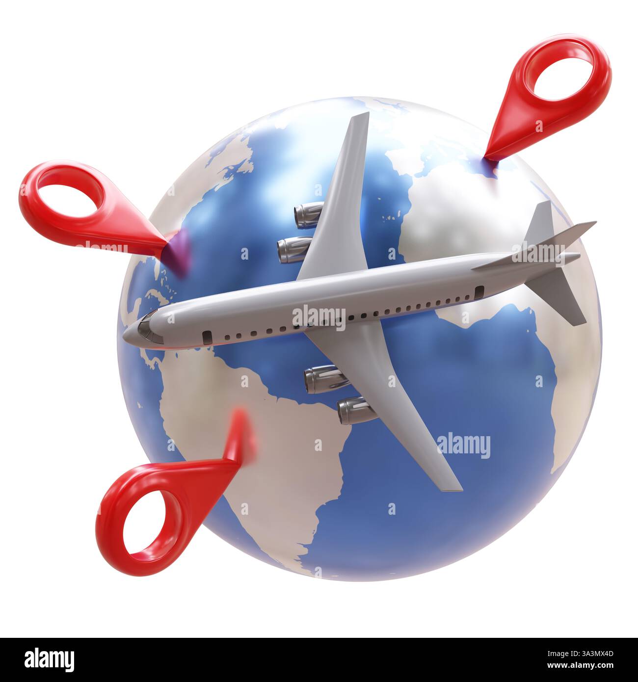 Travel by plane, airplane routes and destinations, Aircraft and map ...