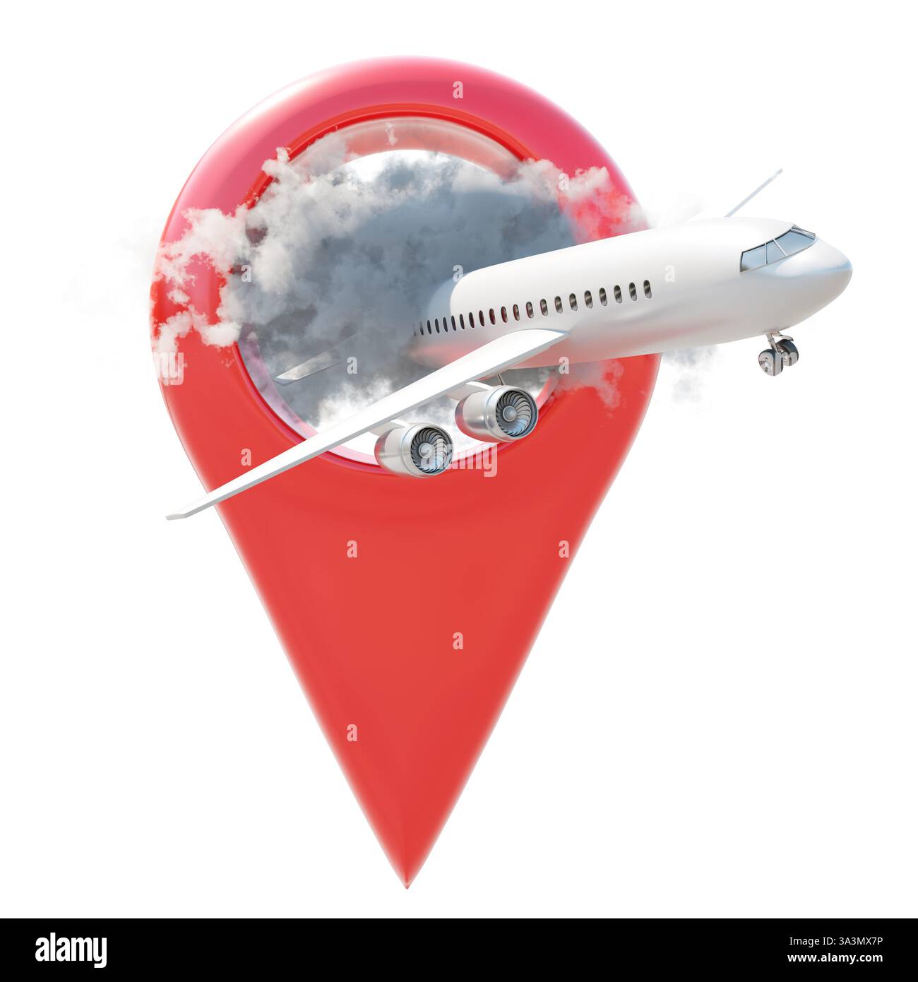 Travel by plane, airplane routes and destinations, Aircraft and map ...