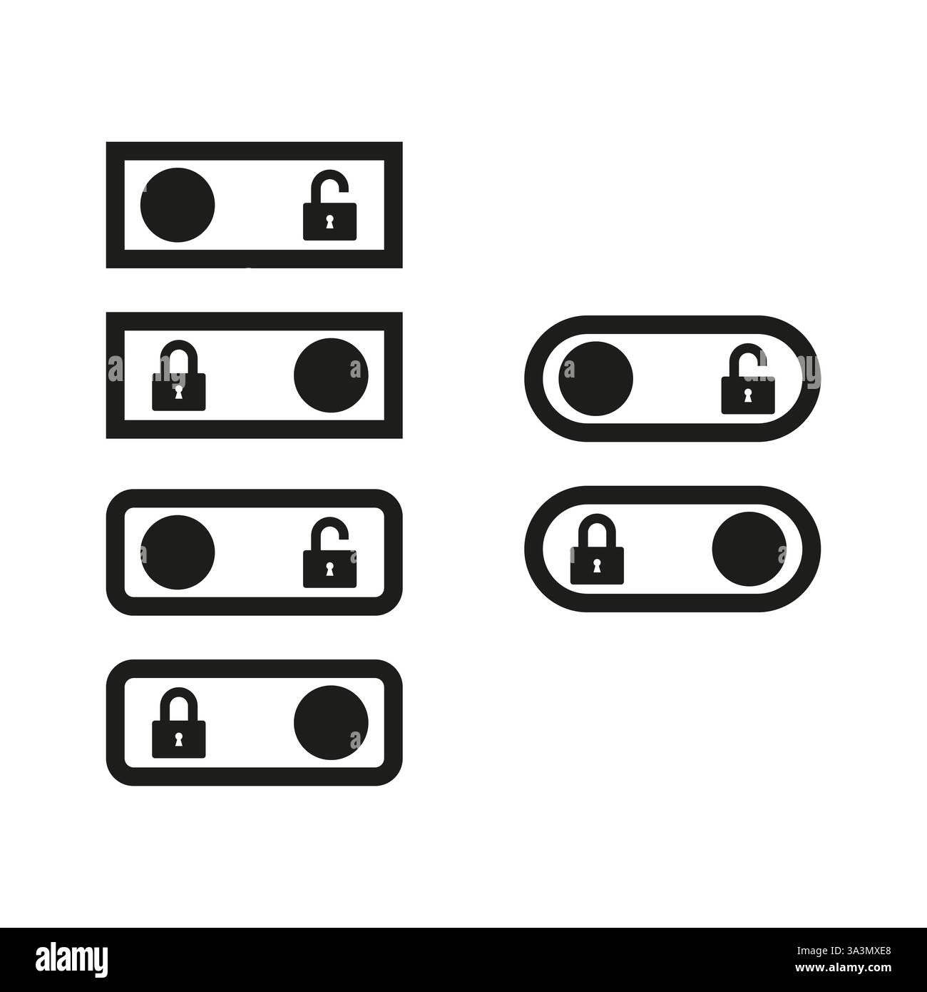 Lock indicator Cut Out Stock Images & Pictures - Alamy