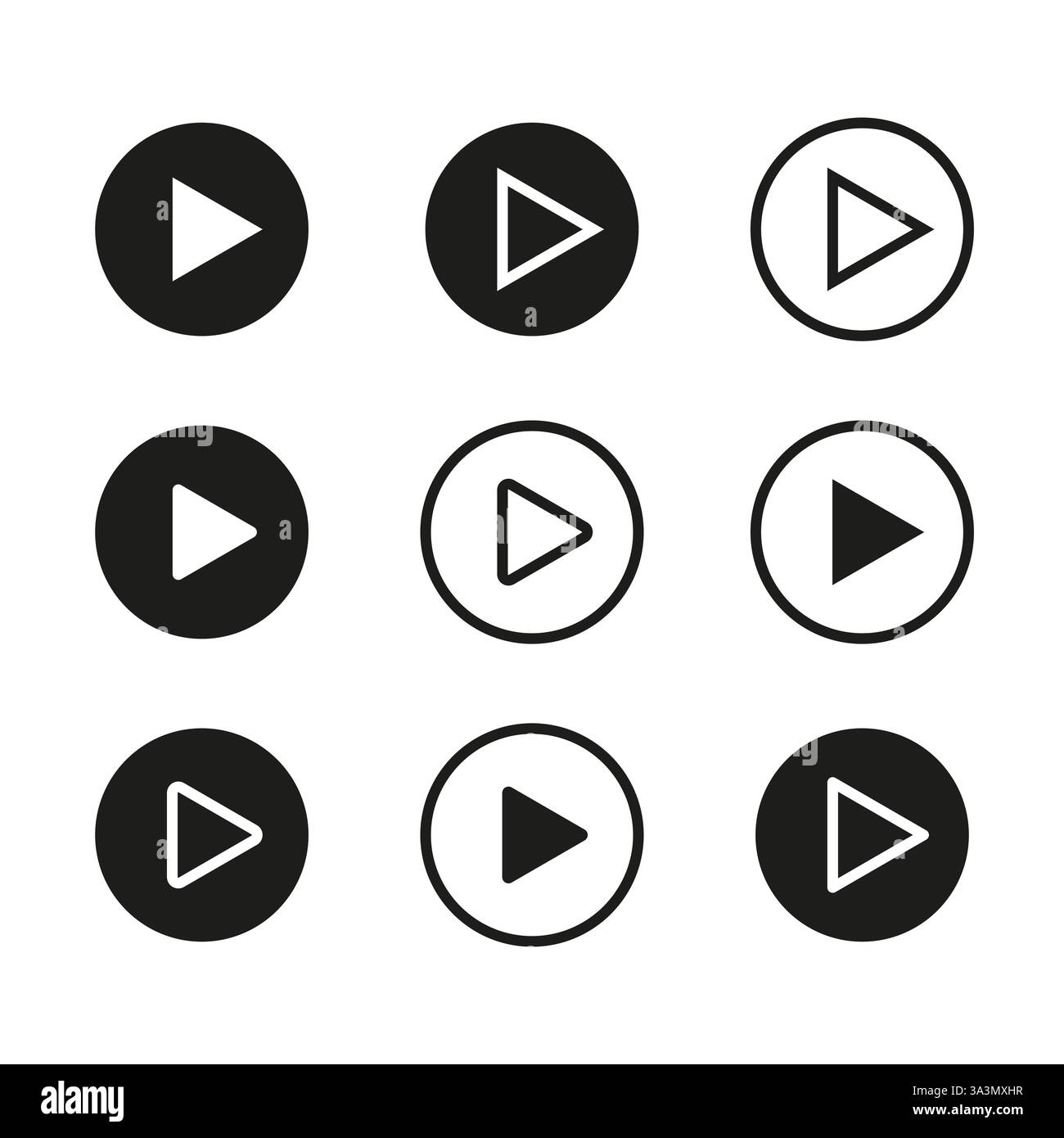 Streaming circular digital interface interaction Stock Vector Images ...