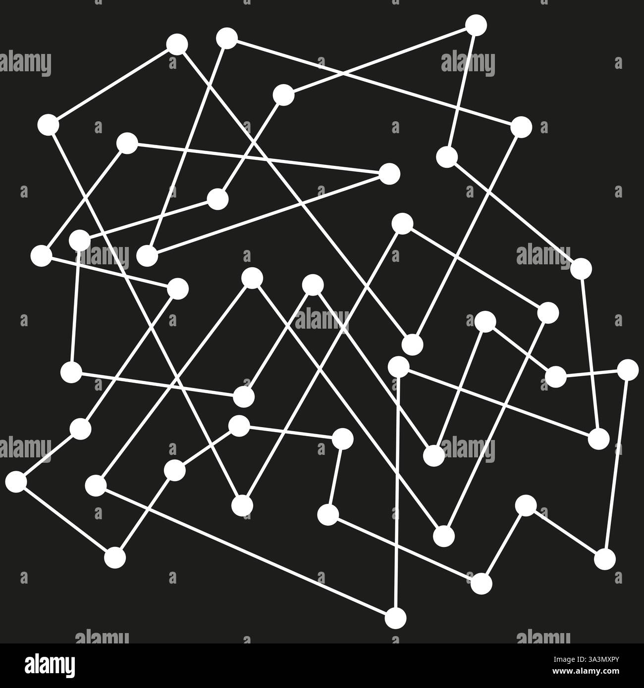 Connecting dot mesh. White line network. Abstract black background. Vector modern diagram Stock ...