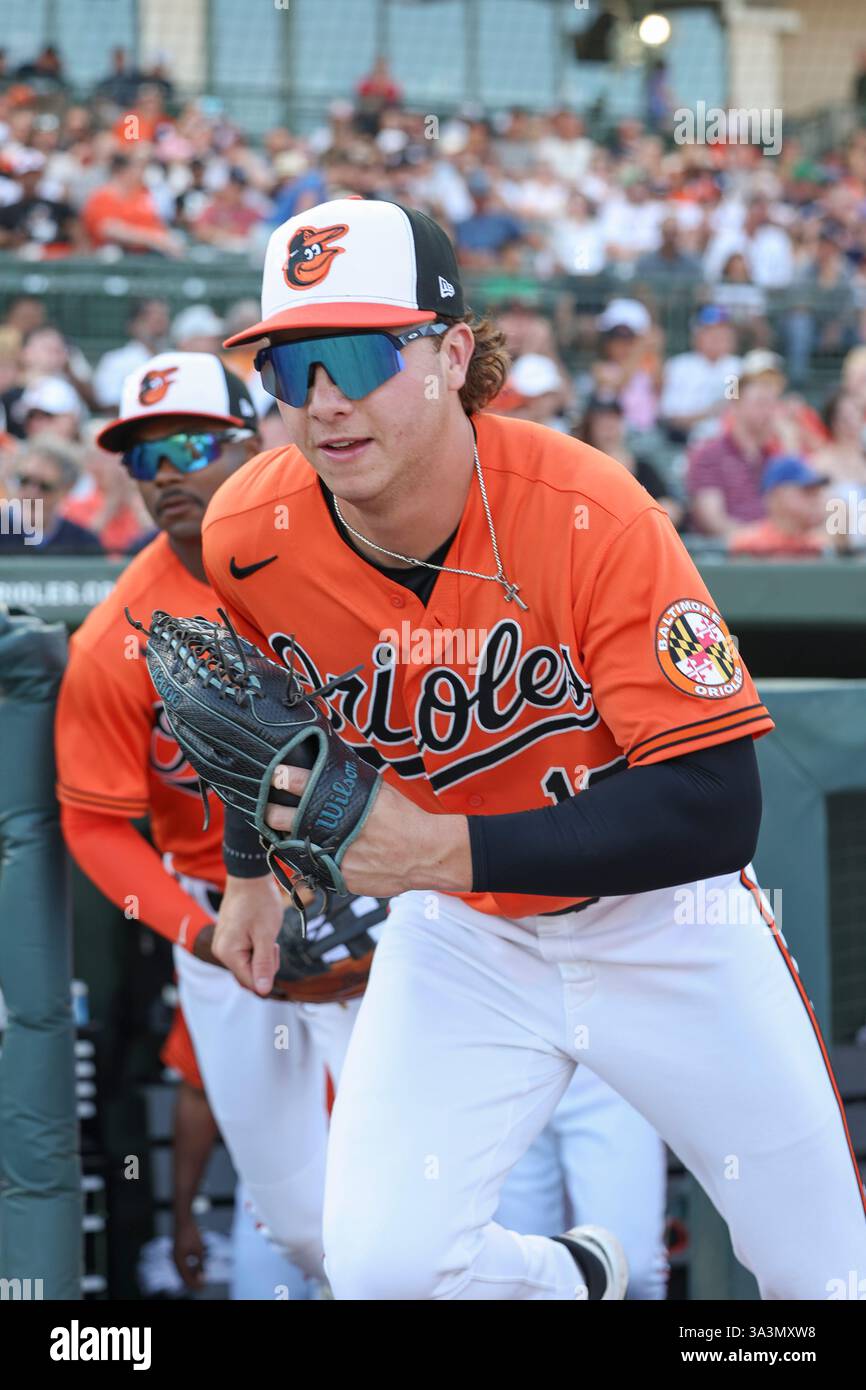 Sarasota FL USA; Baltimore Orioles centerfielder Vance Honeycutt (18 ...