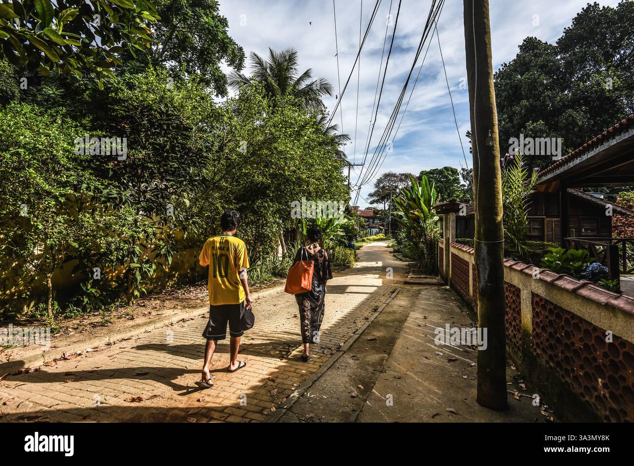 Casual Stroll Through a Quiet Rural Area in Brazil Stock Photo - Alamy