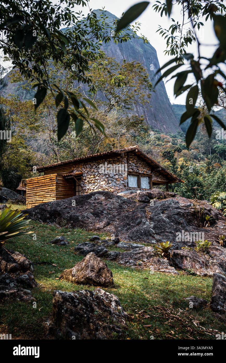 Rustic Stone Cabin in the Mountains of Brazil Stock Photo - Alamy