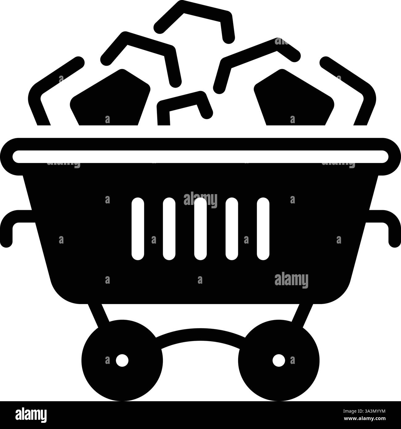 Icon coal mining Black and White Stock Photos & Images - Alamy