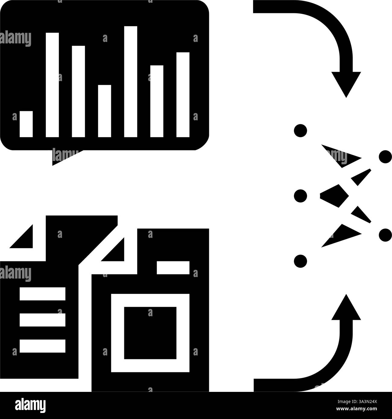 Natural Language Model Nlp Glyph Icon Vector Illustration Stock Vector Image And Art Alamy