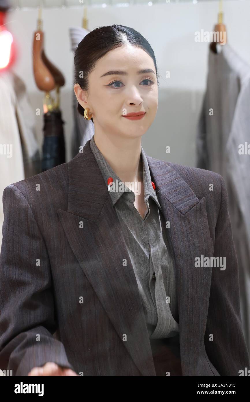 Chinese actress Jiang Xin attends an activity in Shanghai, China, 13 March, 2025 Stock Photo - Alamy