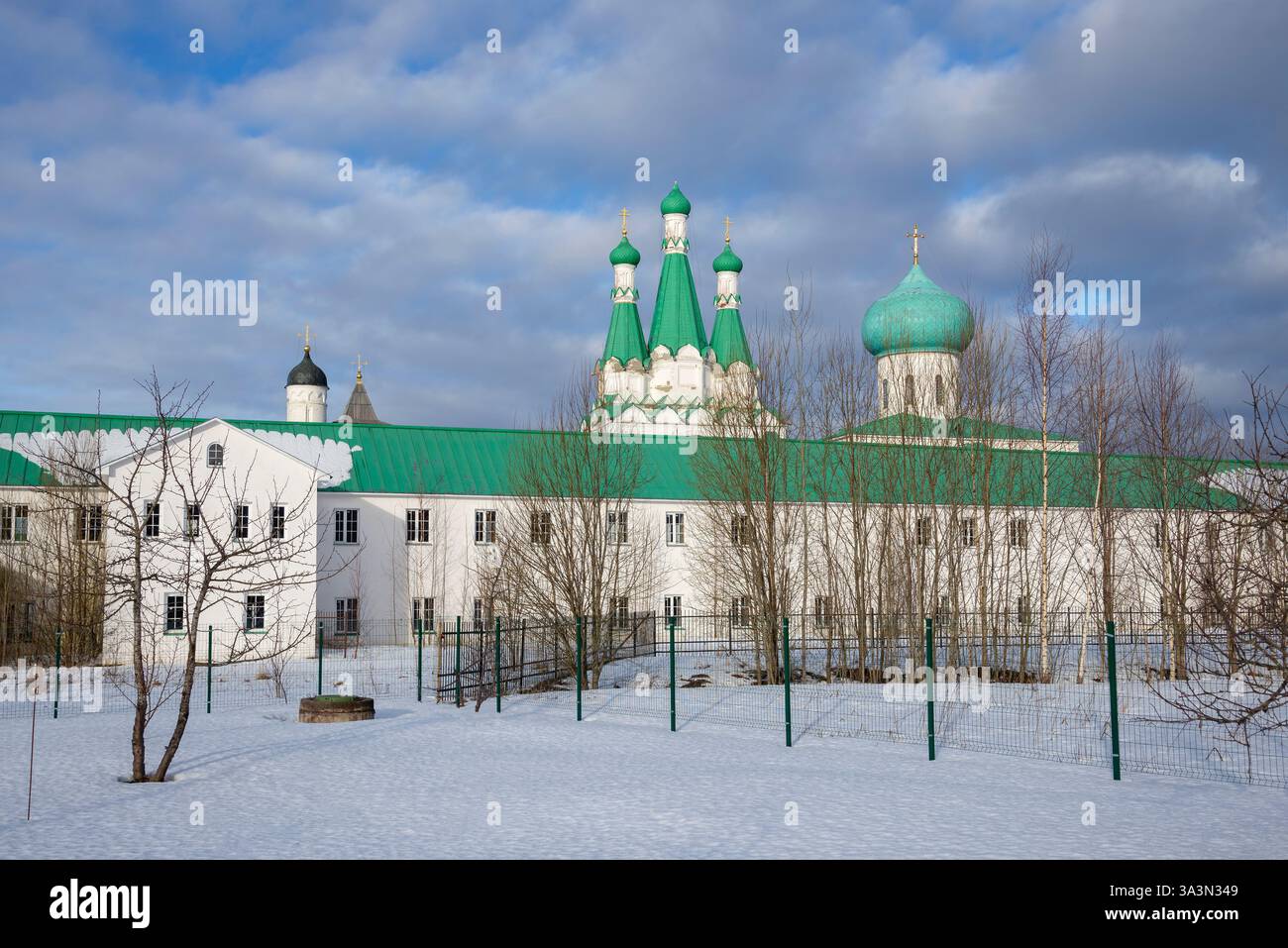At the walls of the ancient Alexander-Svirsky monastery. Leningrad ...