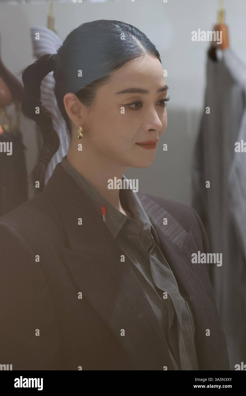 Chinese actress Jiang Xin attends an activity in Shanghai, China, 13 March, 2025 Stock Photo - Alamy