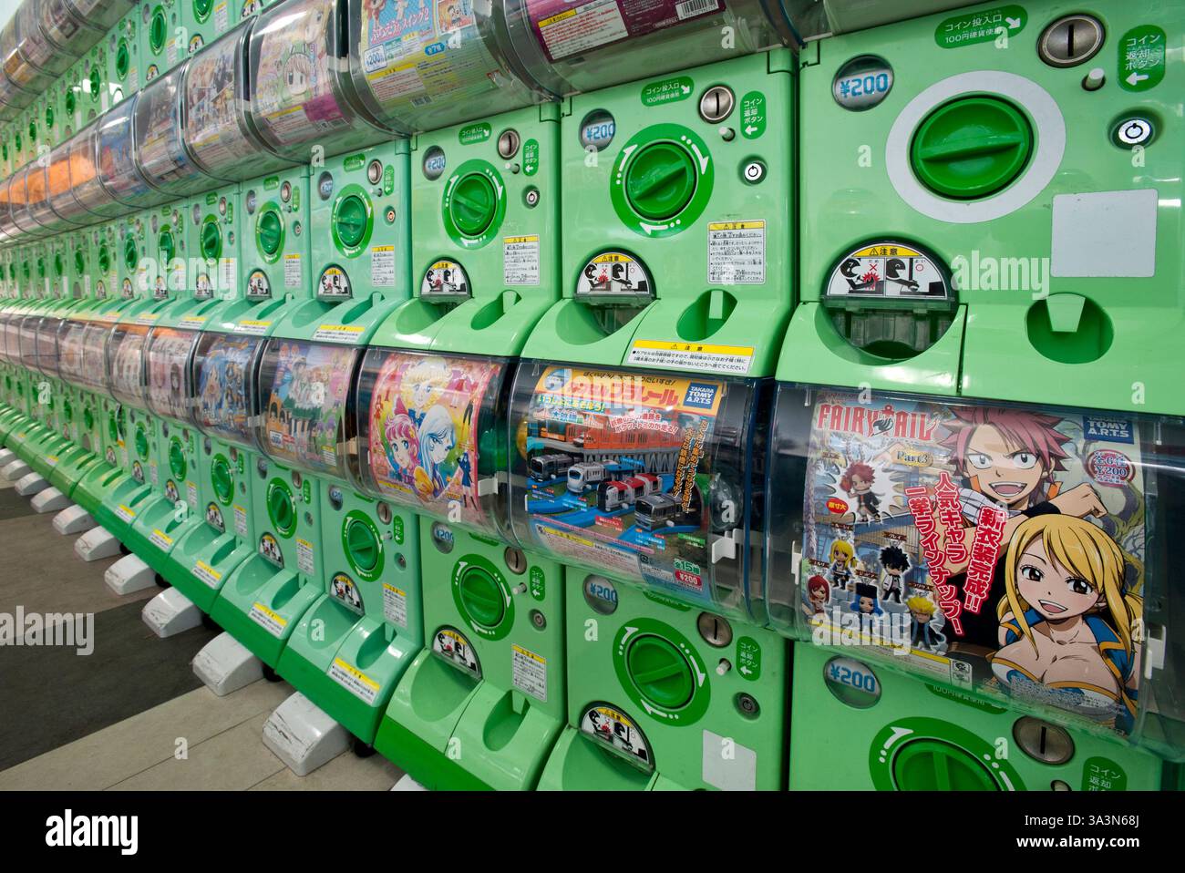 Gachapon, also known as gashapon, are small capsule toys dispensed from vending machines in a ...