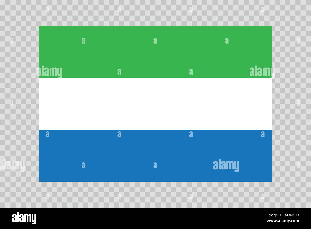 Flag of Sierra Leone. National symbol in official colors. Template icon ...