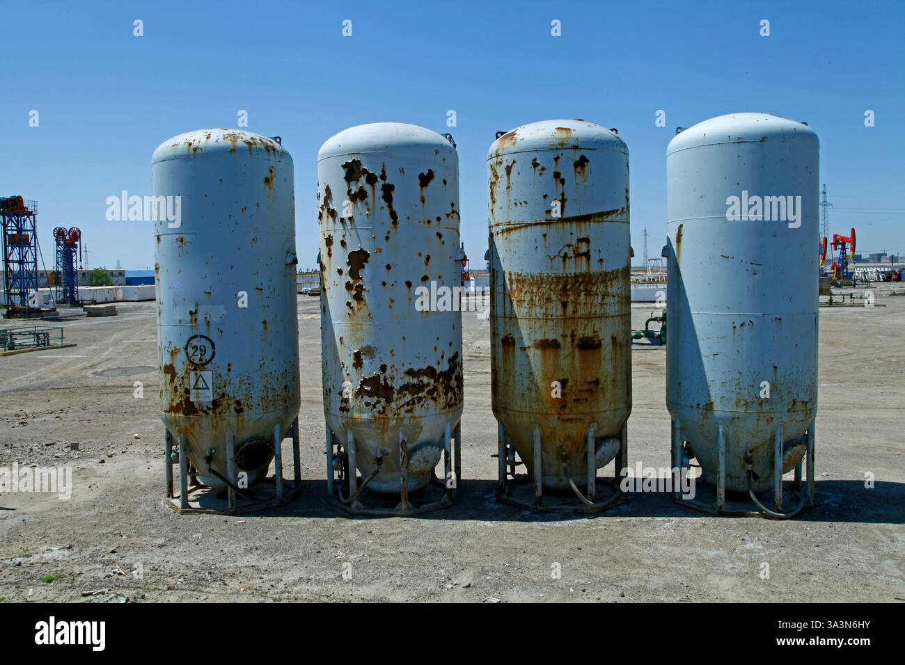 The oil tank Stock Photo - Alamy