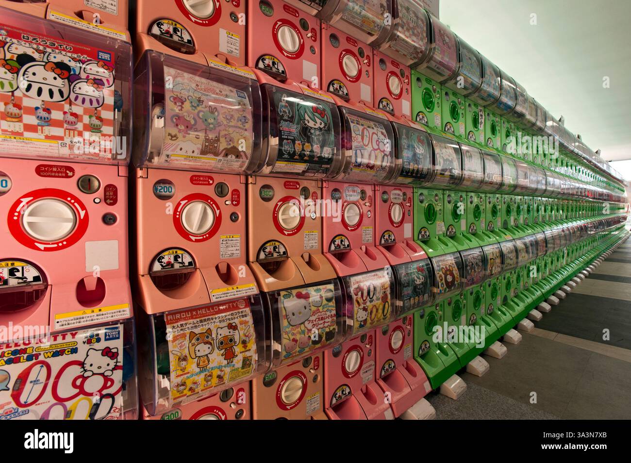Gachapon, also known as gashapon, are small capsule toys dispensed from vending machines in a ...