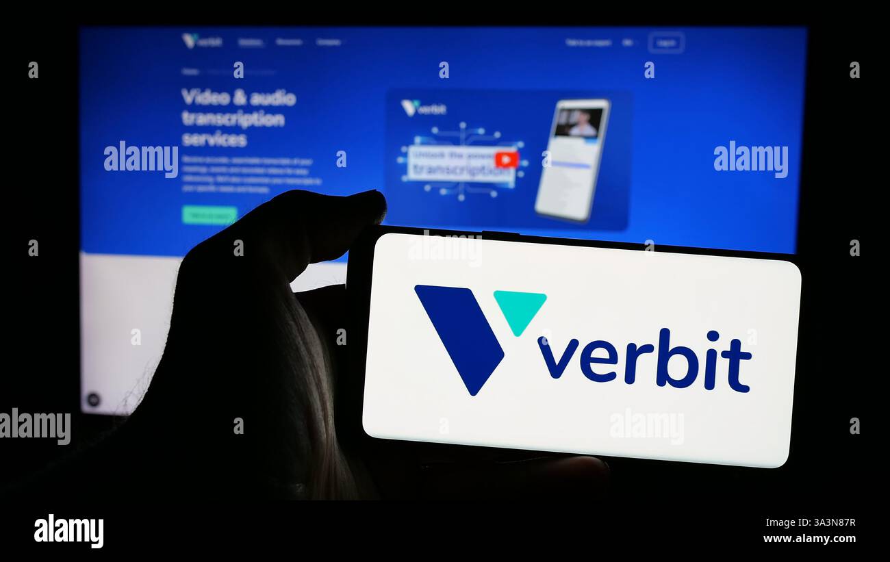 January 24, 2025, Germany: In this photo illustration, a person is holding a mobile phone with ...