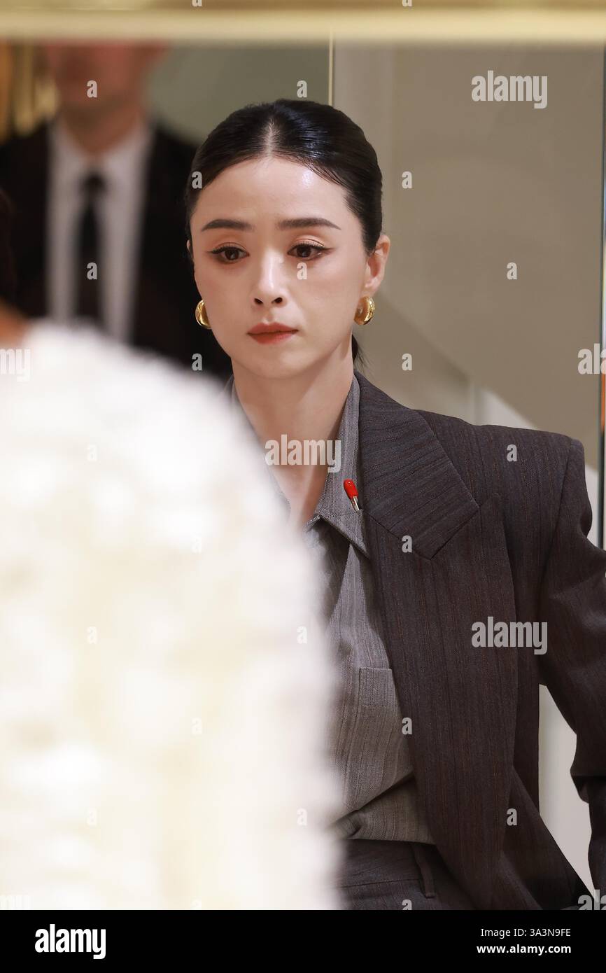 Chinese actress Jiang Xin attends an activity in Shanghai, China, 13 March, 2025 Stock Photo - Alamy