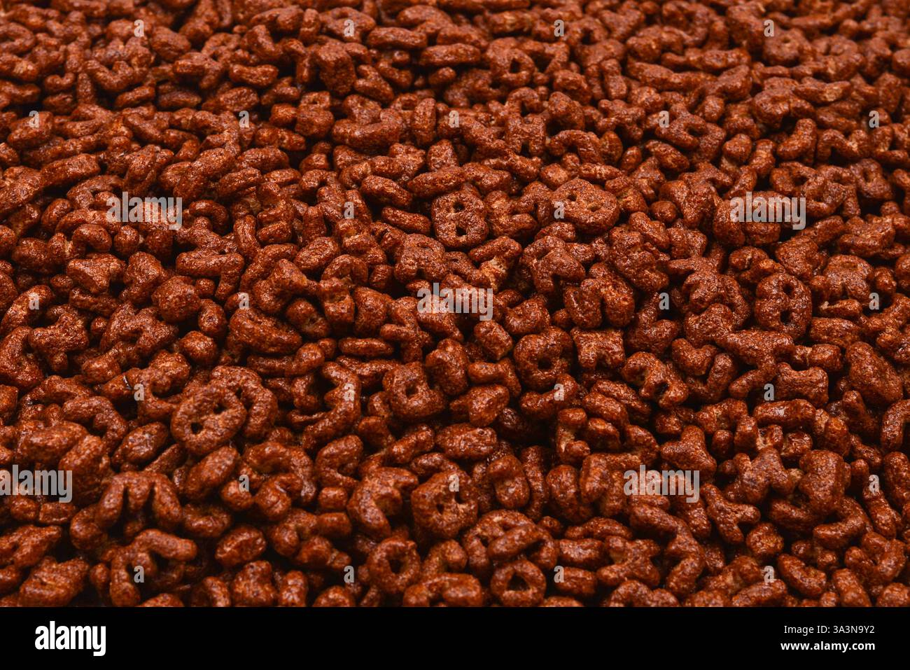 Corn-flakes background and texture. Top view. cornflake cereal box for ...