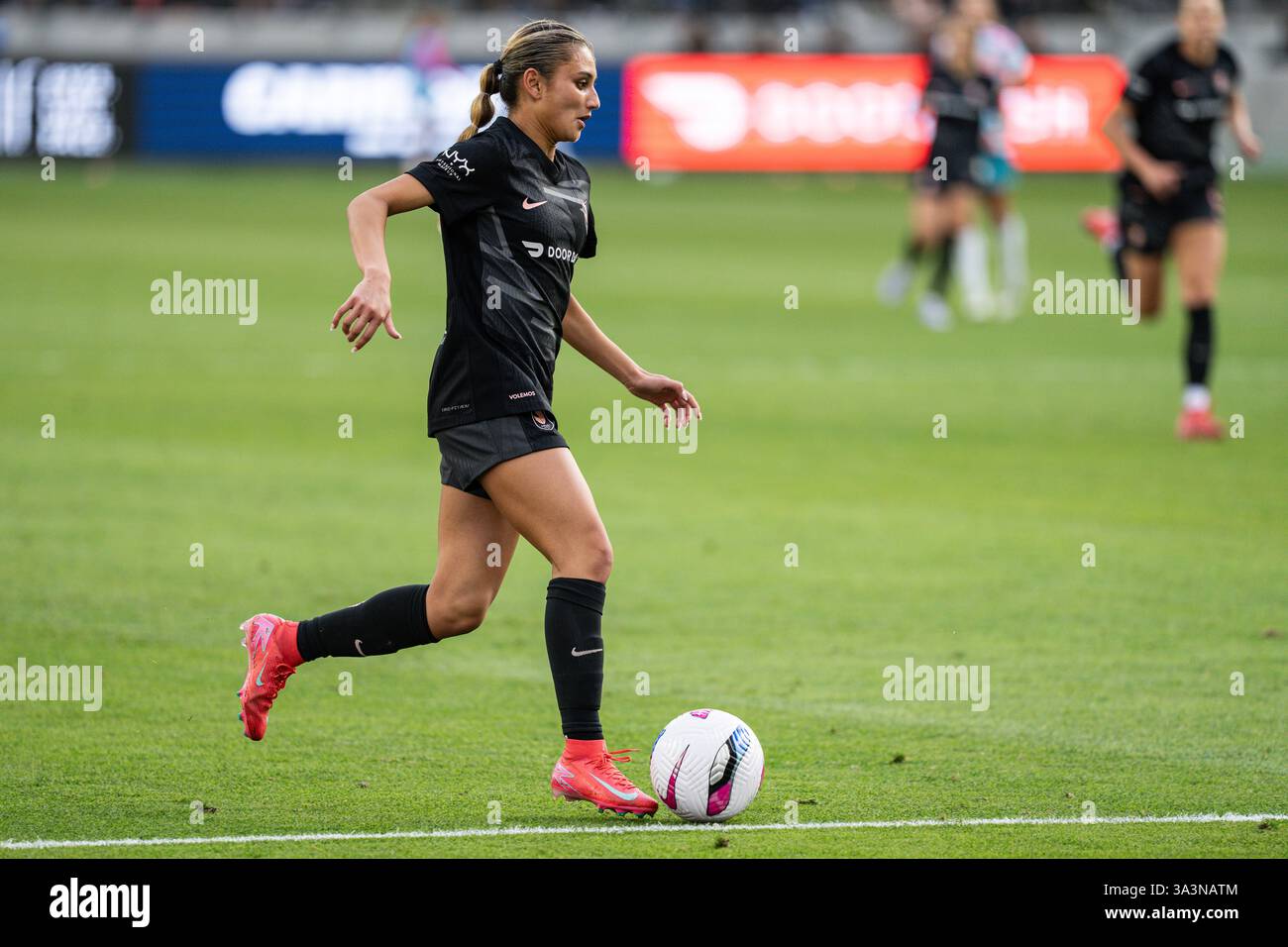 Angel City FC defender Gisele Thompson (20) during a NWSL match against ...