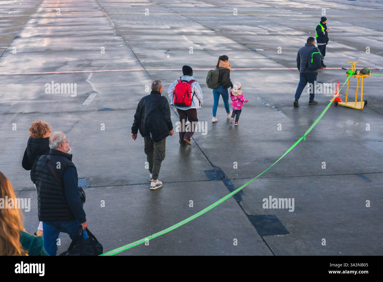 Airplane transportation boarding steps walking arrival hi-res stock ...