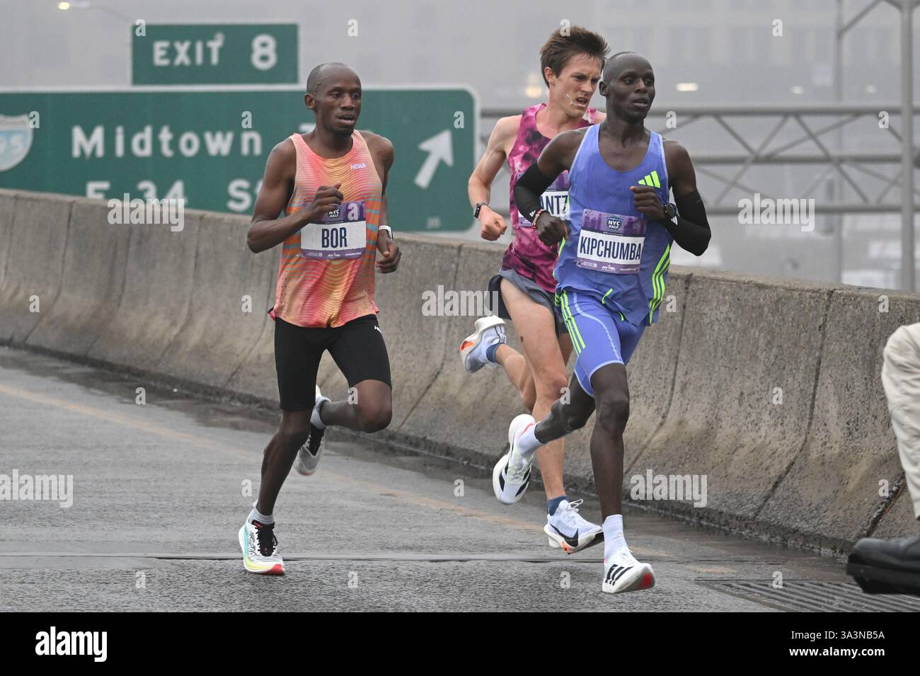 (L-R) Professional Men’s Open Division top three Hillary Bor, Connor ...