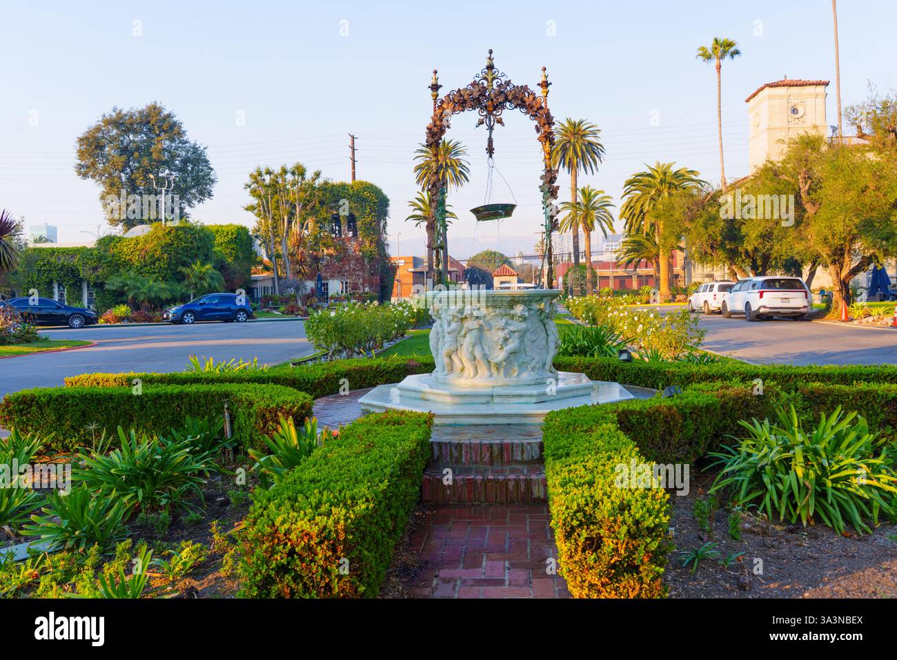 Los Angeles, California - January 10, 2025: Beautifully landscaped ...