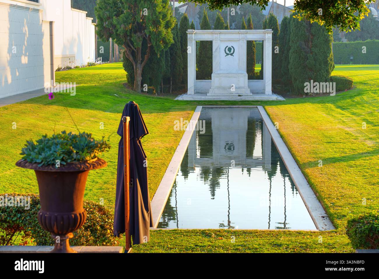 Los Angeles, California - January 10, 2025: Serene view of Hollywood ...