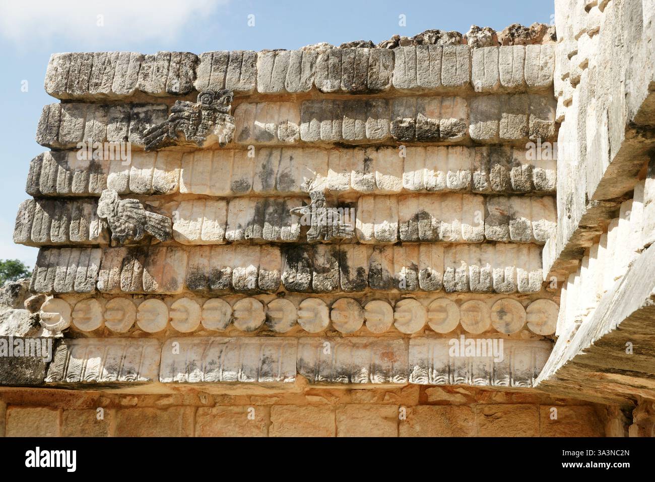 Mexico. Yucatan. Uxmal city. Puuc style. The Quadrangle of the Bird ...