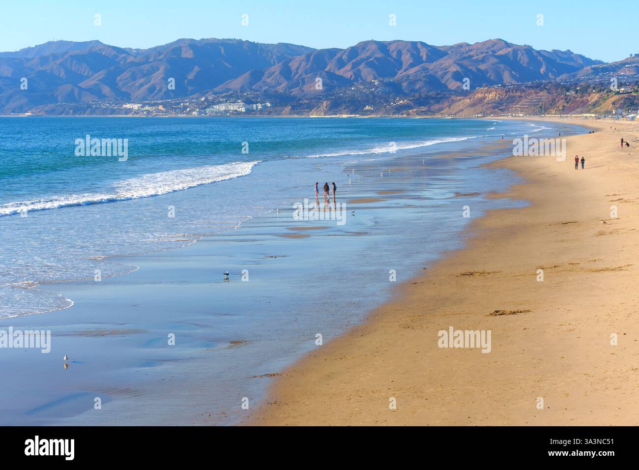 Santa Monica, California - January 16, 2025: Tranquil view of Santa ...