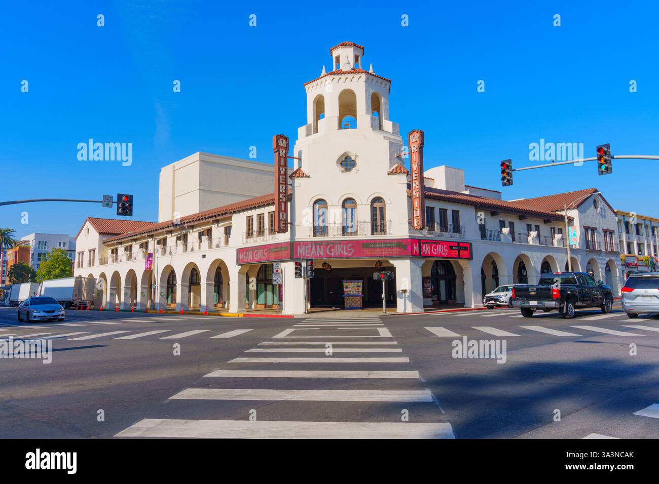 Riverside, California - December 31, 2024: Front view of the Riverside ...