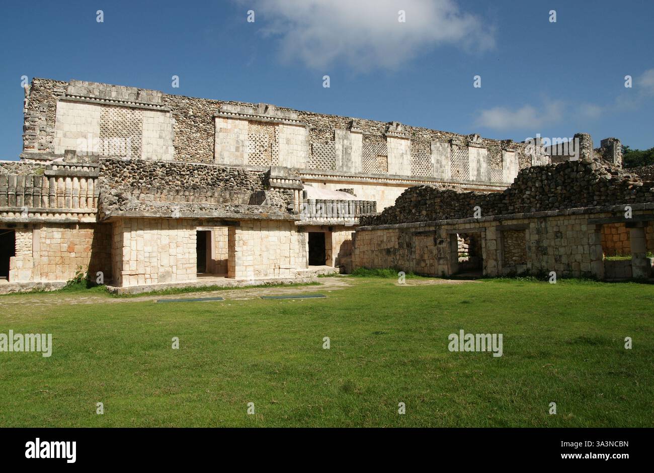 Mexico. Yucatan. Uxmal city. Puuc style. The Quadrangle of the Birds ...