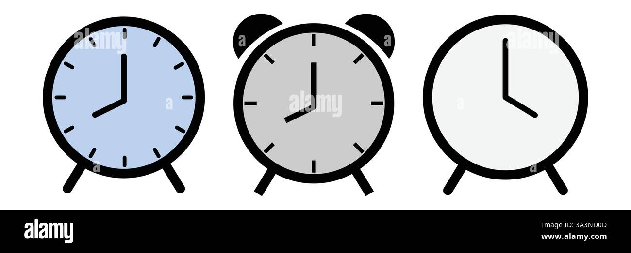12 hours clock arrow Cut Out Stock Images & Pictures - Alamy