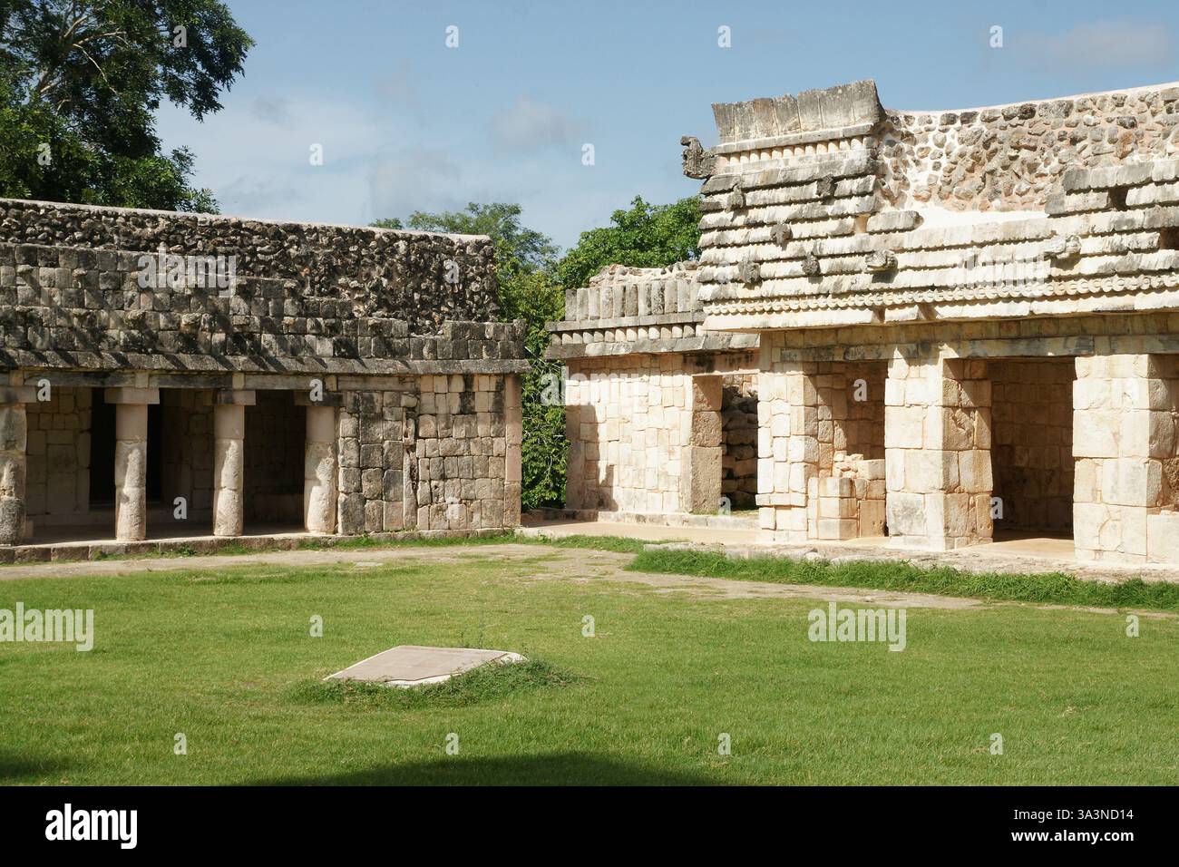 Mexico. Yucatan. Uxmal city. Puuc style. The Quadrangle of the Bird ...