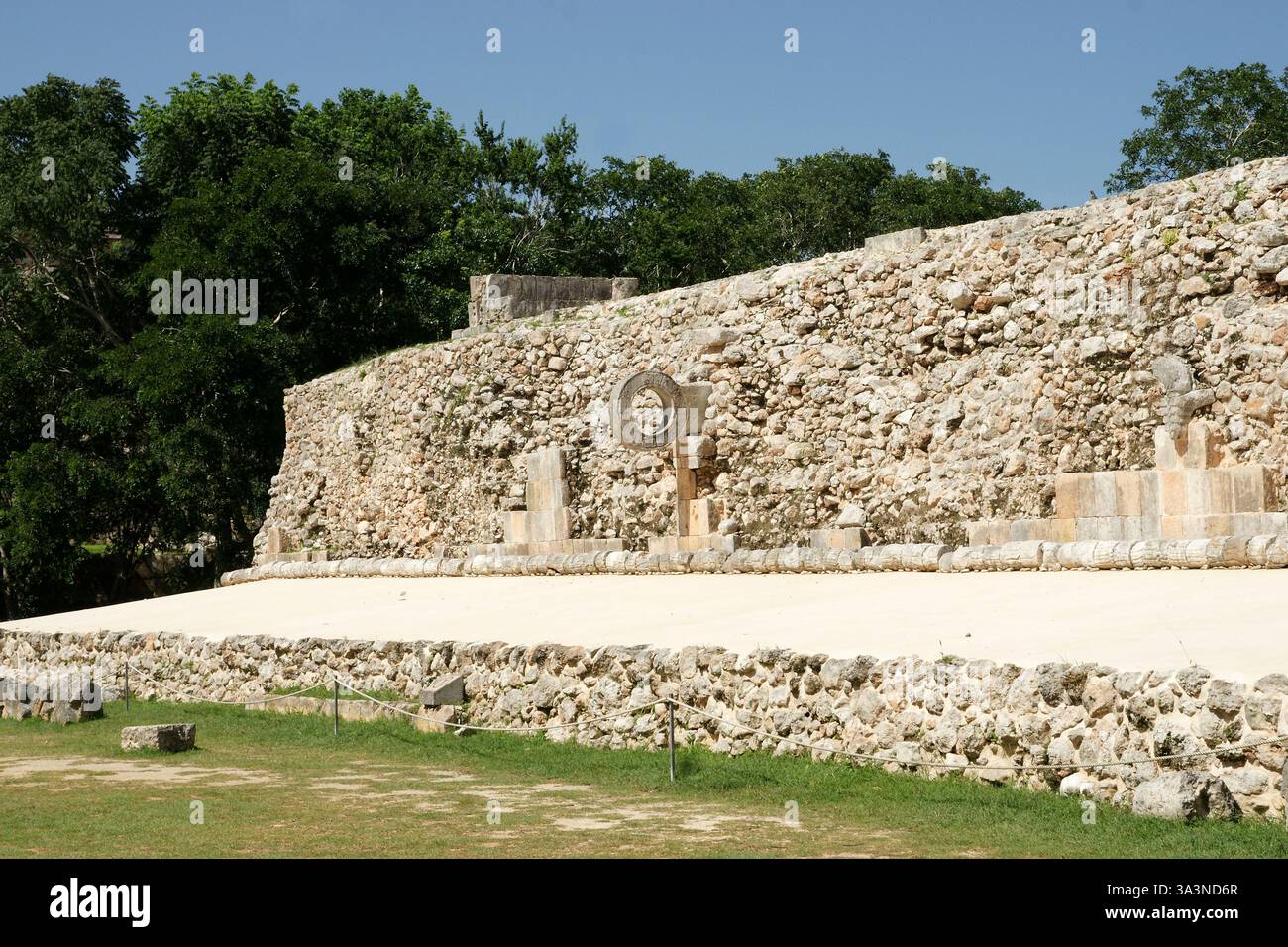 Mexico. Yucatan. Uxmal. Puuc style. The Ball Court. 890-915 AD Stock ...