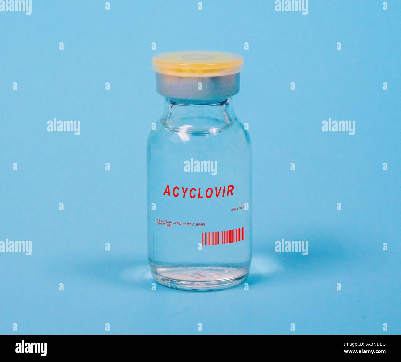 An antiviral used to treat herpes infections. injection Stock Photo - Alamy