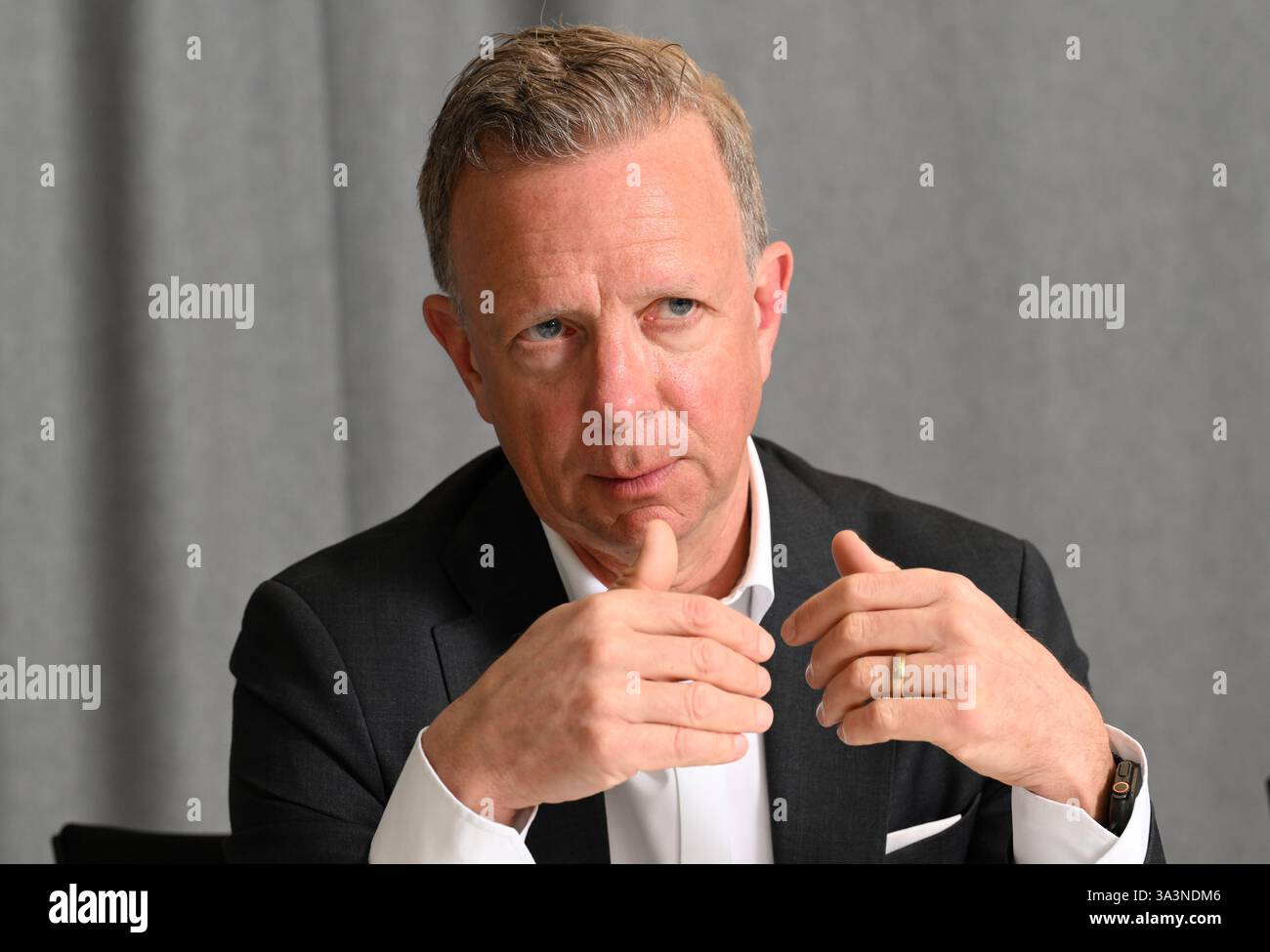 Wernau, Germany. 13th Mar, 2025. Jan Brockmann, Chairman of the ...