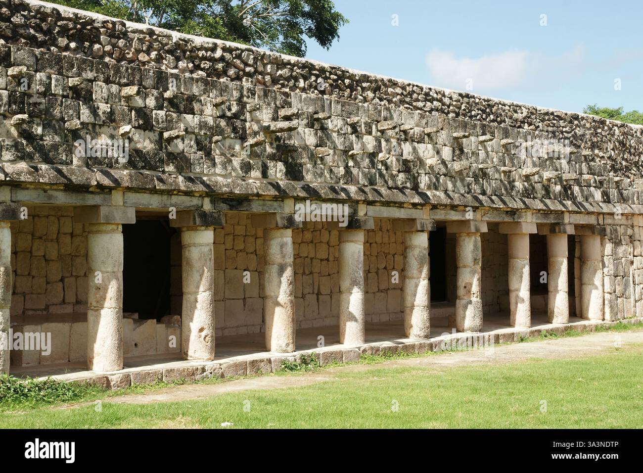 Mexico. Yucatan. Uxmal city. Puuc style. The Quadrangle of the Birds ...
