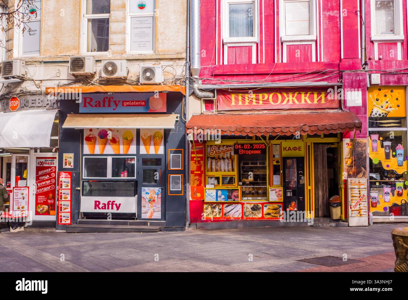 Plovdiv, Bulgaria - February 4, 2025 - street photography in central ...