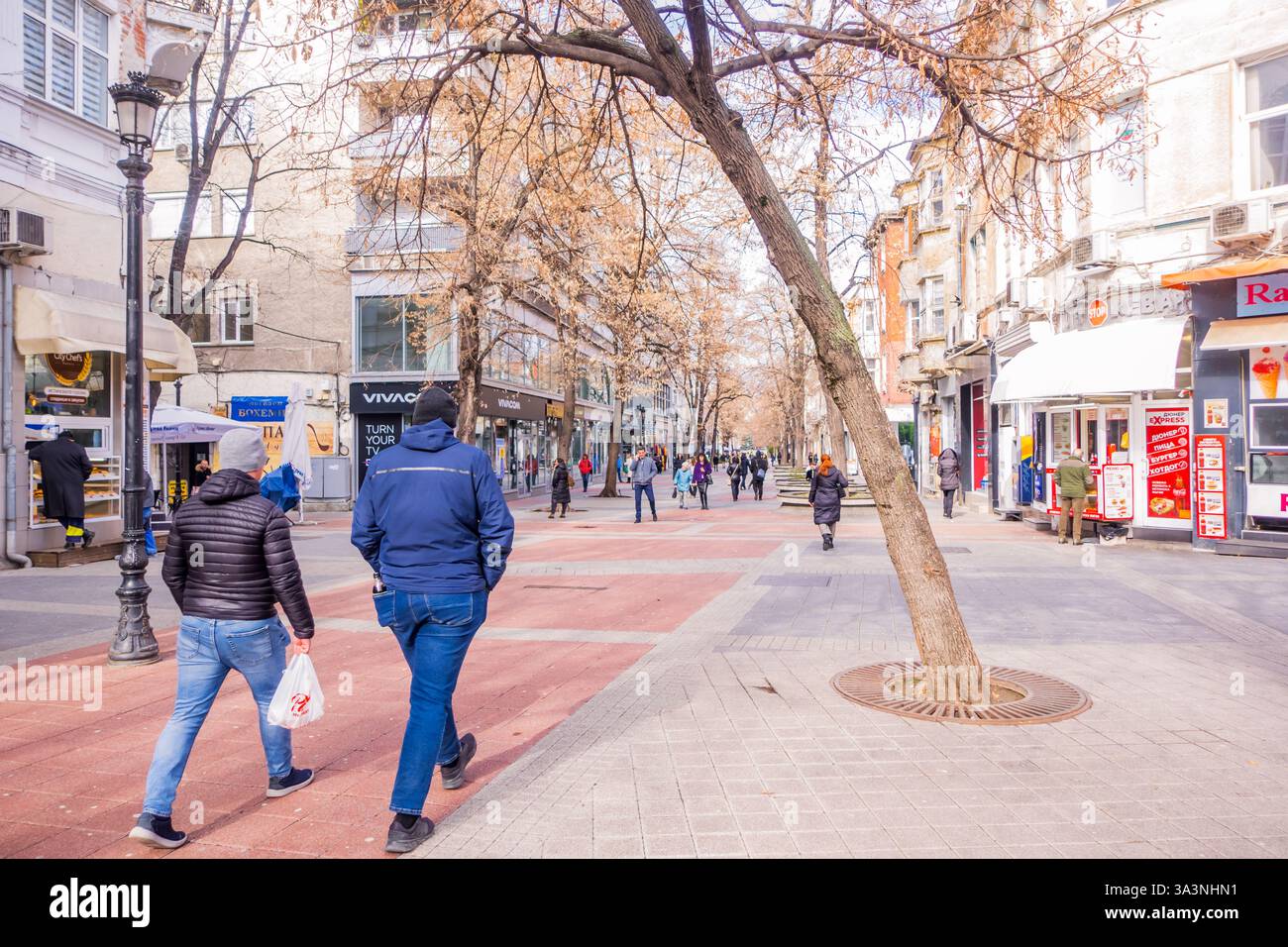 Plovdiv, Bulgaria - February 4, 2025 - street photography in central ...