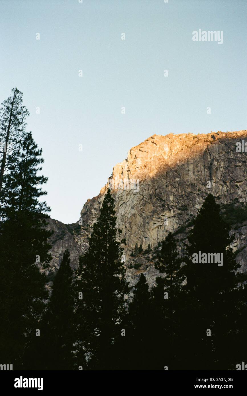 Morning Golden Light Touching Cliffs Stock Photo - Alamy