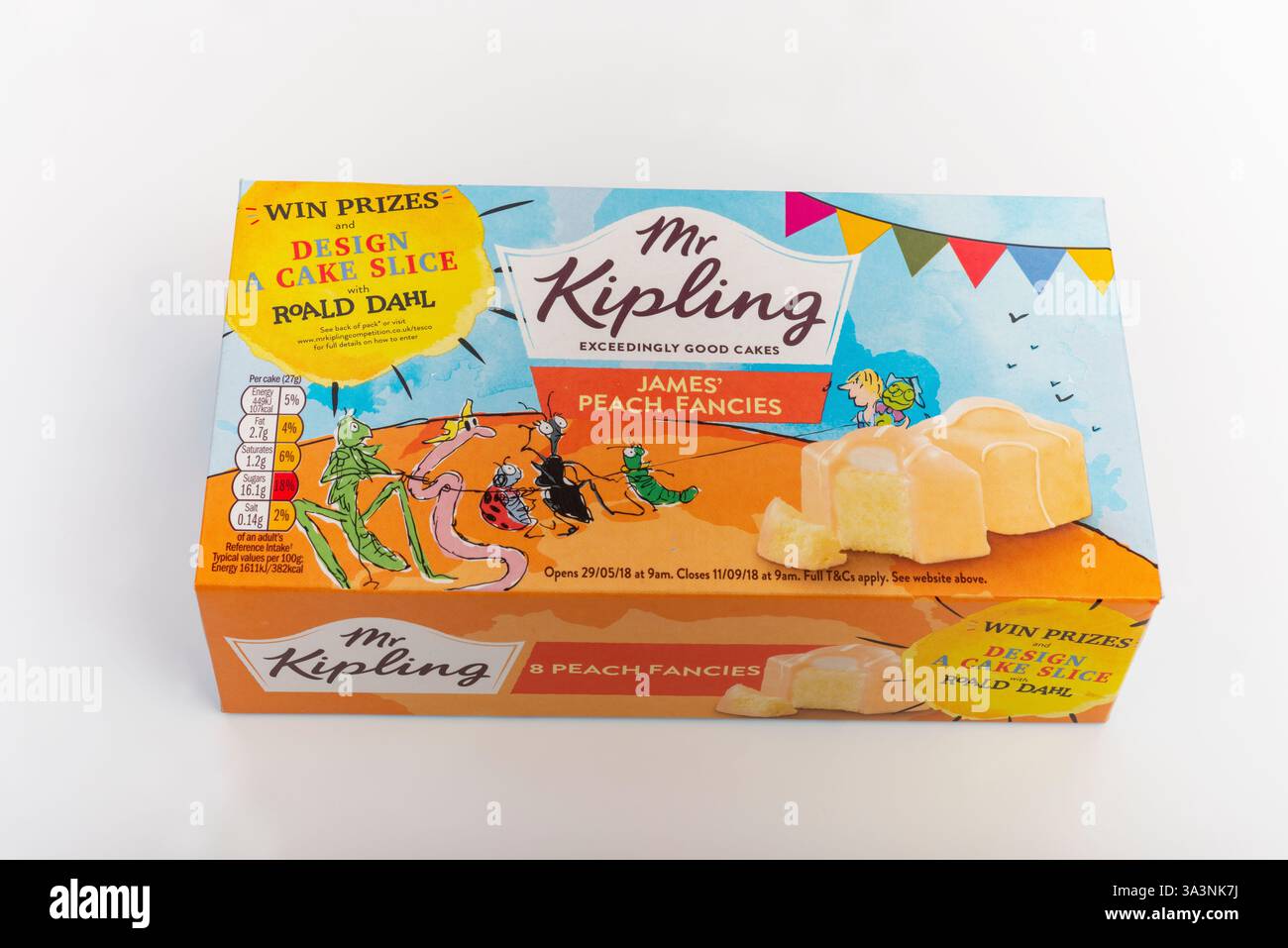 Mr Kipling peach fancies Stock Photo - Alamy