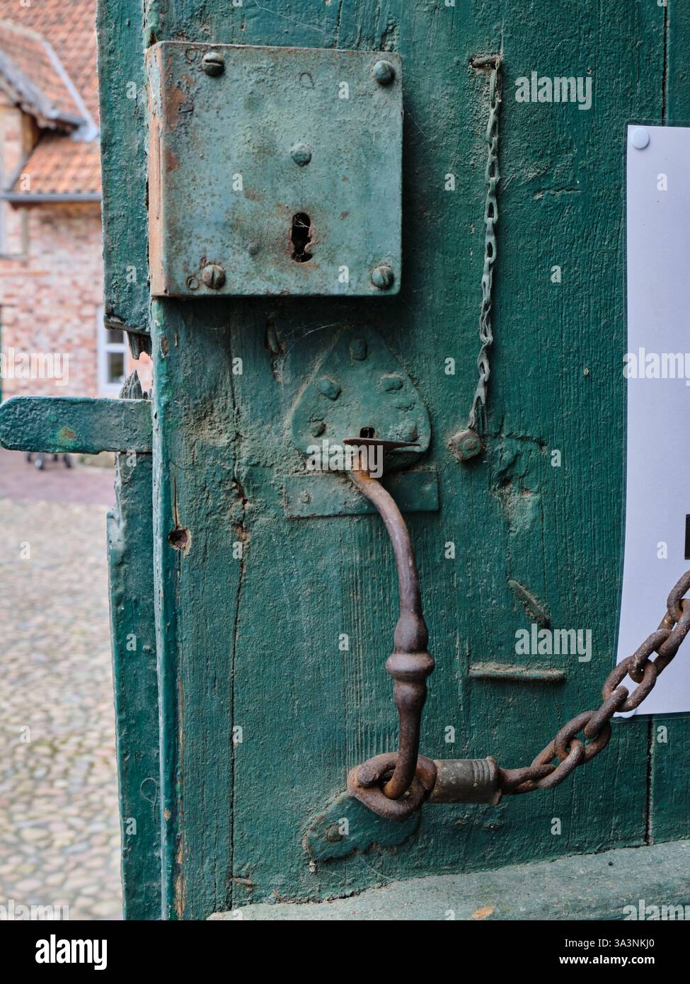 March 16, 2025 - Neubruchhaussen, Germany: Close up of locking ...