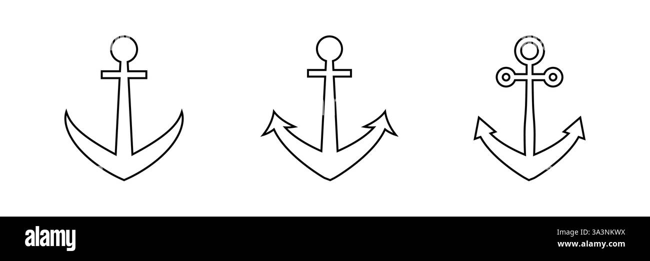 Nautical anchor icon. Vector illustration Stock Vector Image & Art - Alamy
