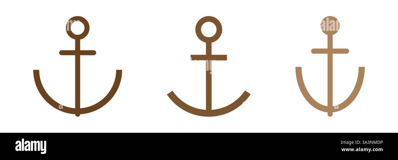 Anchor seamless pattern vector vectors Stock Vector Images - Alamy