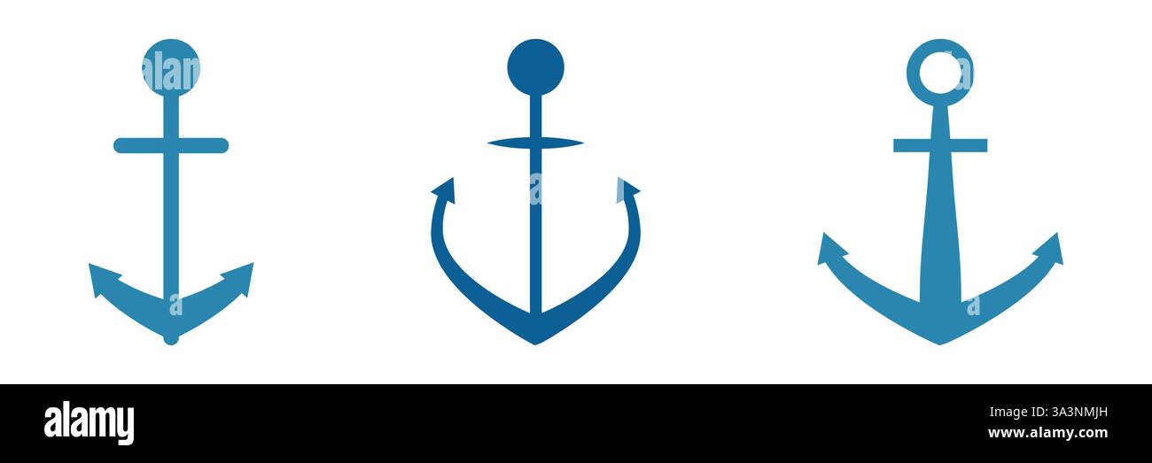 Anchor seamless pattern vector vectors Stock Vector Images - Alamy