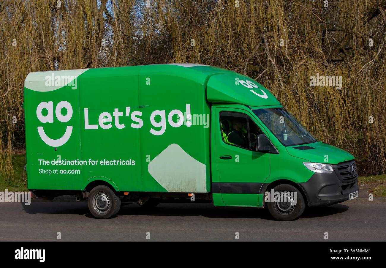Milton Keynes,UK - Mar. 16th 2025: 2021 Mercedes Benz Sprinter van as ...