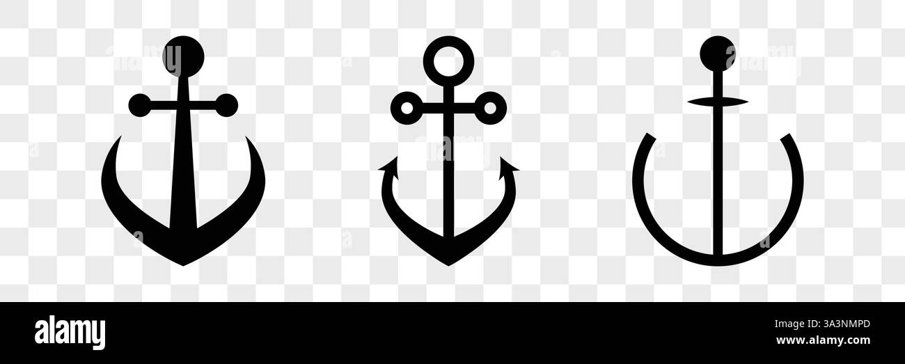 Anchor vector icon illustration. Creative sign from icons collection ...