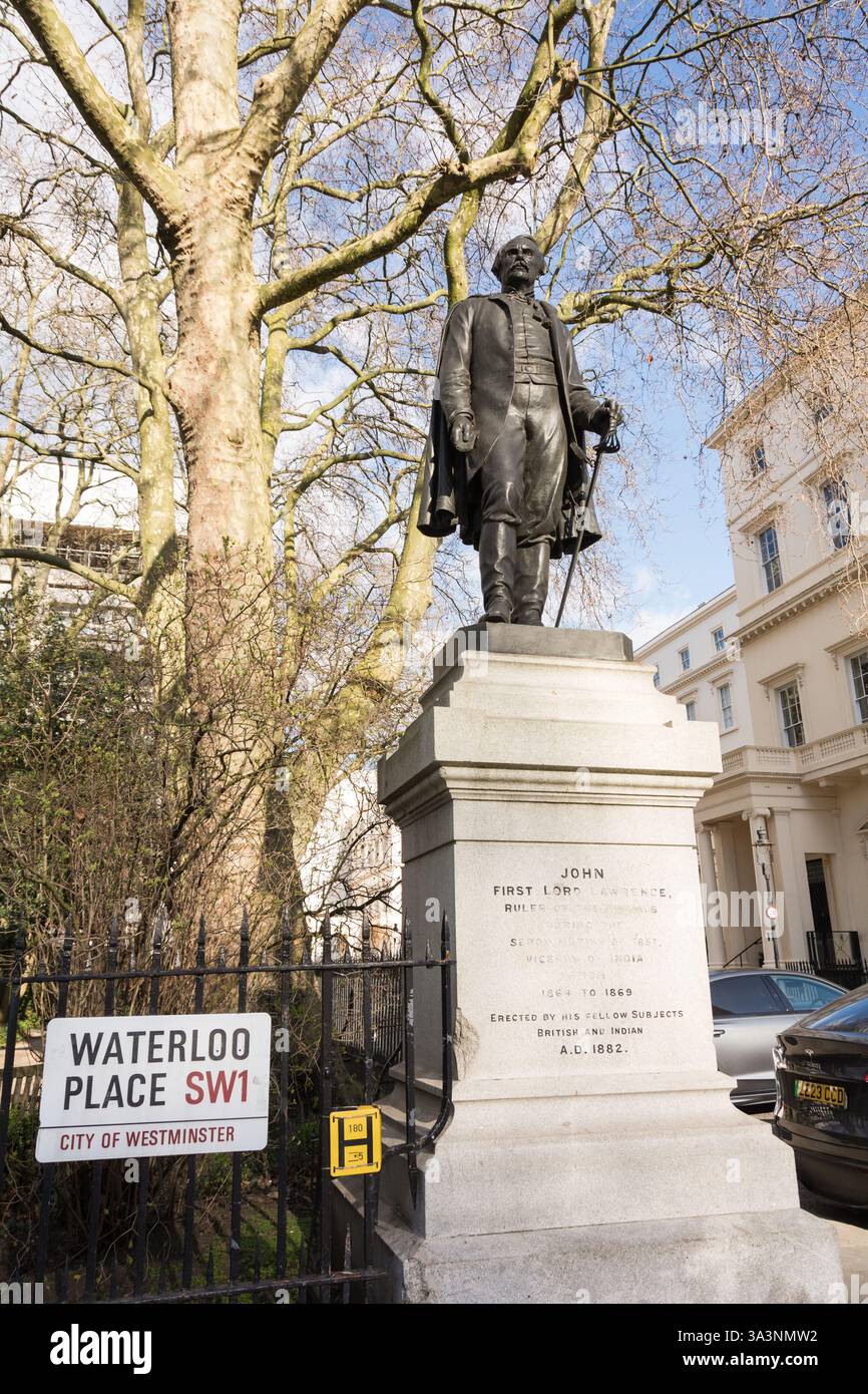 Bronze sculpture of John First Lord Lawrence by Sir Joseph Edgar Boehm ...