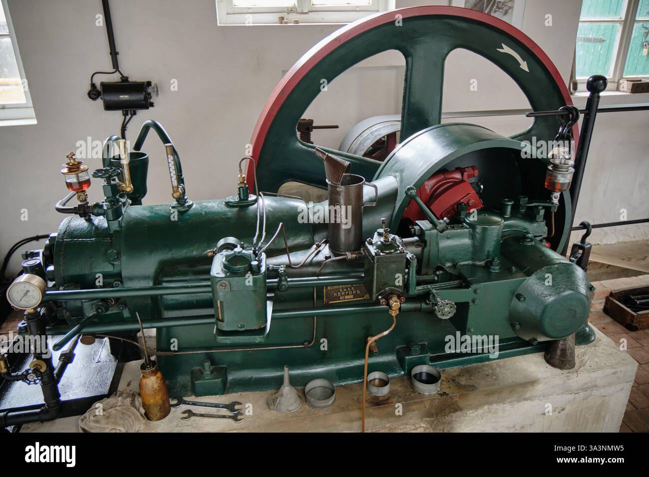 March 16, 2025 - Neubruchhausen-Germany: A historic Herford stationary ...